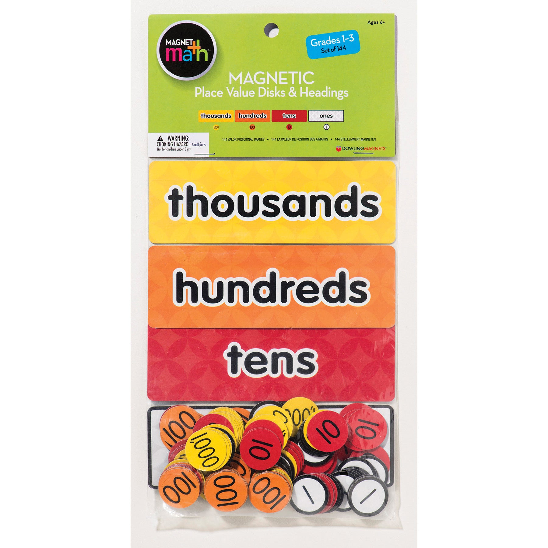 Magnetic Place Value Disks & Headings: Grades 1-3 – K12 School Supplies