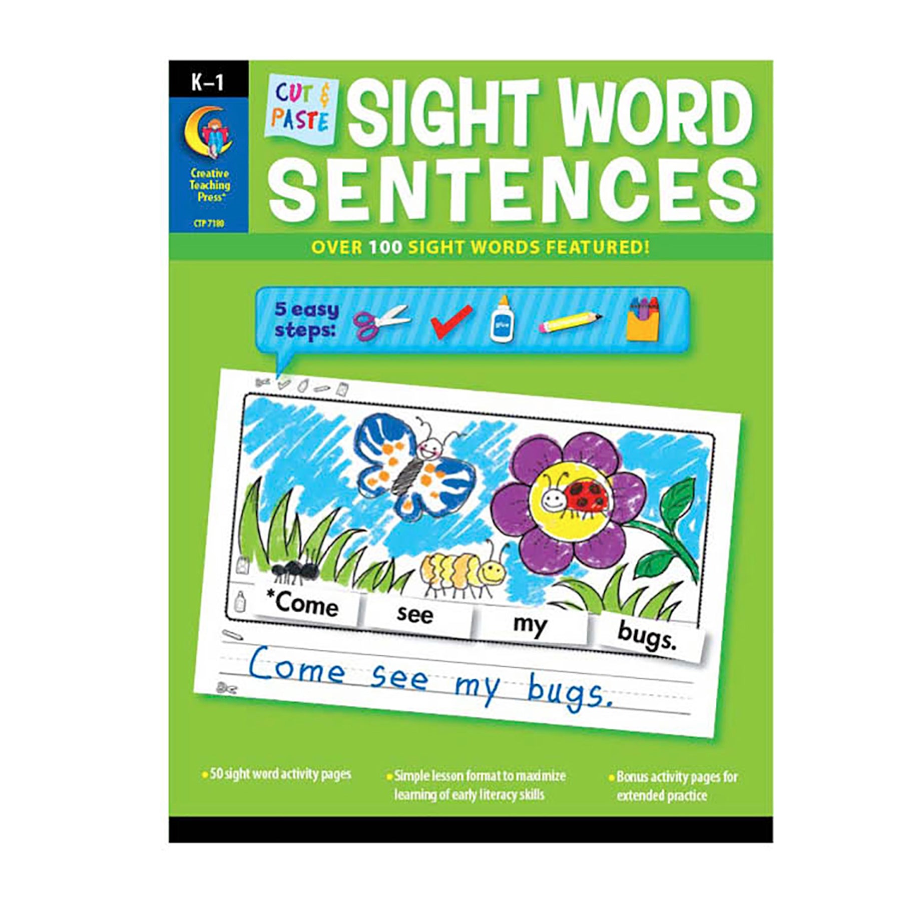 Cut & Paste Letters & Sight Word Sentences, 2-Book Set – K12 School ...